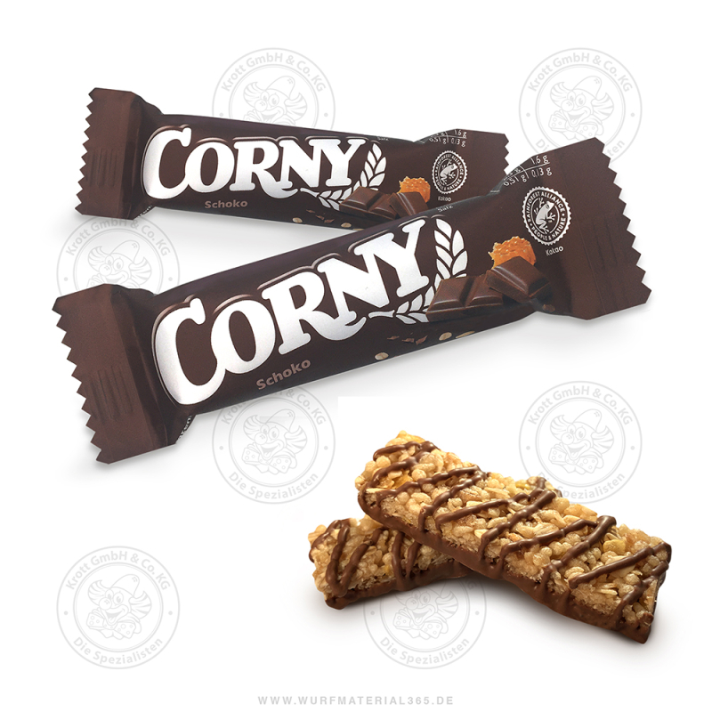 100 x Corny Schoko 25g – Müsliriegel im Karton, 25,99